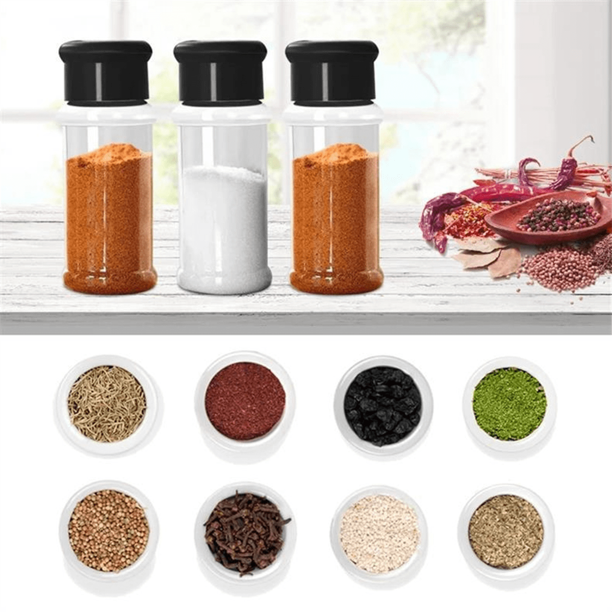 Click here for Unbranded Spice Bottle Set For Spices Salt And Pep... prices