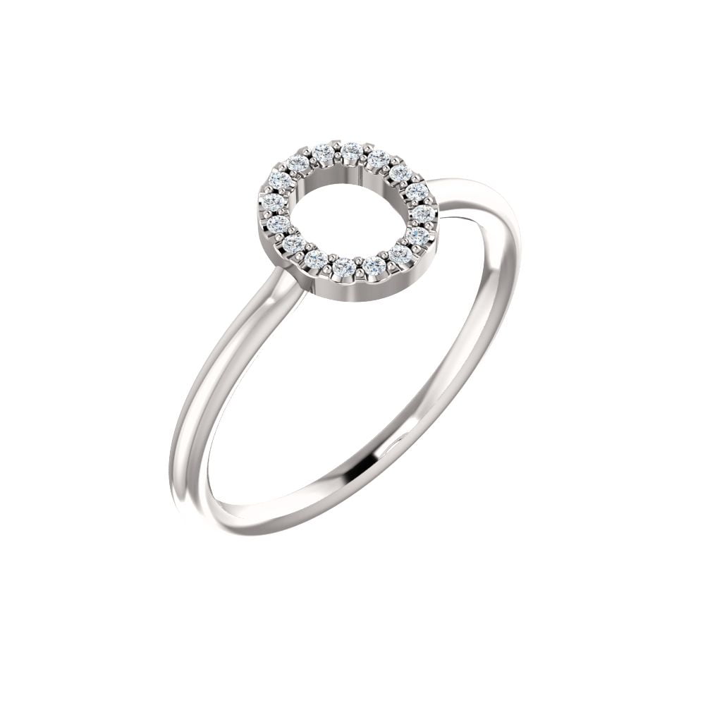 Diamond2Deal 14K White Gold 07 Cttw Diamond Initial O Ring Initial diamond2deal-14k-white-gold-07-cttw-diamond-initial-o-ring-initial