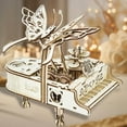 3D Wooden Puzzle Music Box Piano Model Kit DIY Assembly Musical ...