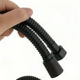 1pc Black Stainless Steel Shower Hose, Universal G 1/2" Connection ...