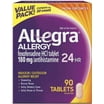 Allegra 24 Hour Adult Fast Acting Allergy Med Gel Caps, Non-Drowsy ...