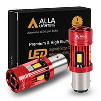Alla Lighting BAY15D 7528 1157 LED Bulbs Amber Yellow Turn Signal ...