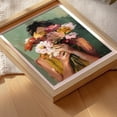 Affixzi Floral Woman Wall Art, Modern Feminine Portrait Print, Colorful ...