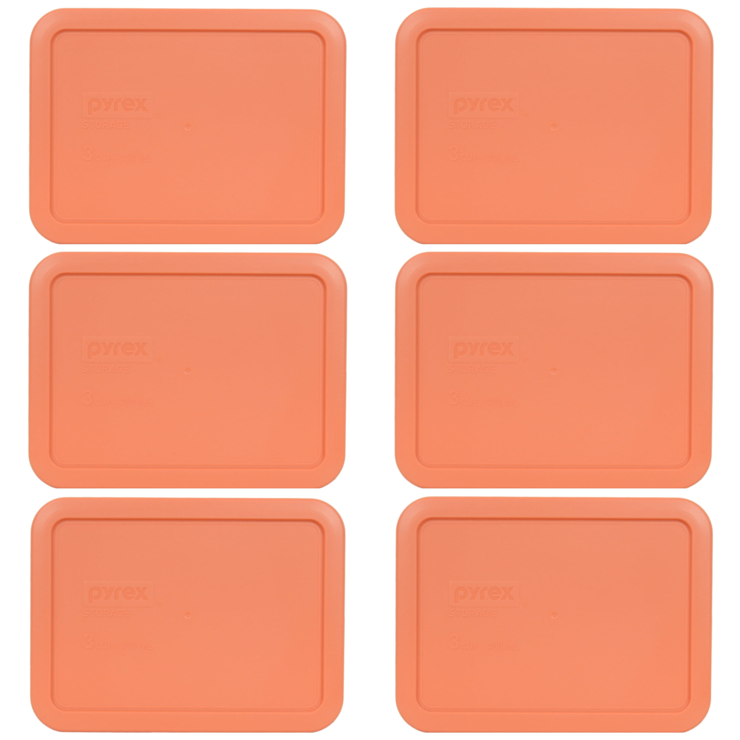 Pyrex Replacement Lid 7210-PC Bahama Sunset Rectangle Cover (6-Pack ...