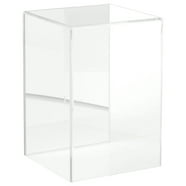Plymor Clear Acrylic Display Case with Clear Base (Mirror Back), 10" x ...