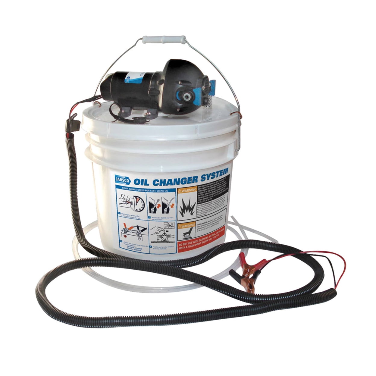 Jabsco Diy Oil Change System With Pump And 3.5 Gallon Bucket - Walmart.com
