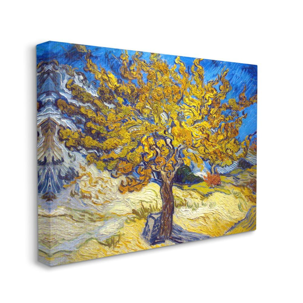 Stupell Industries Golden Tree Blue Yellow Van Gogh Classical Painting ... Stupell Industries Golden Tree Blue Yellow Van Gogh Classical Painting ...