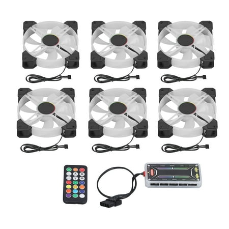 Computer Case Fan, Adjustable Color RGB Multi Mode Lighting Effects PC ...