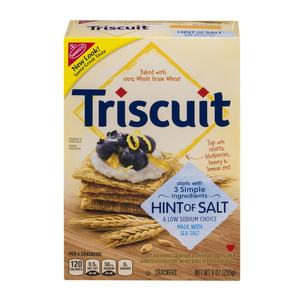 Nabisco Triscuit Hint Of Salt Crackers, 9 Oz. - Walmart.com - Walmart.com
