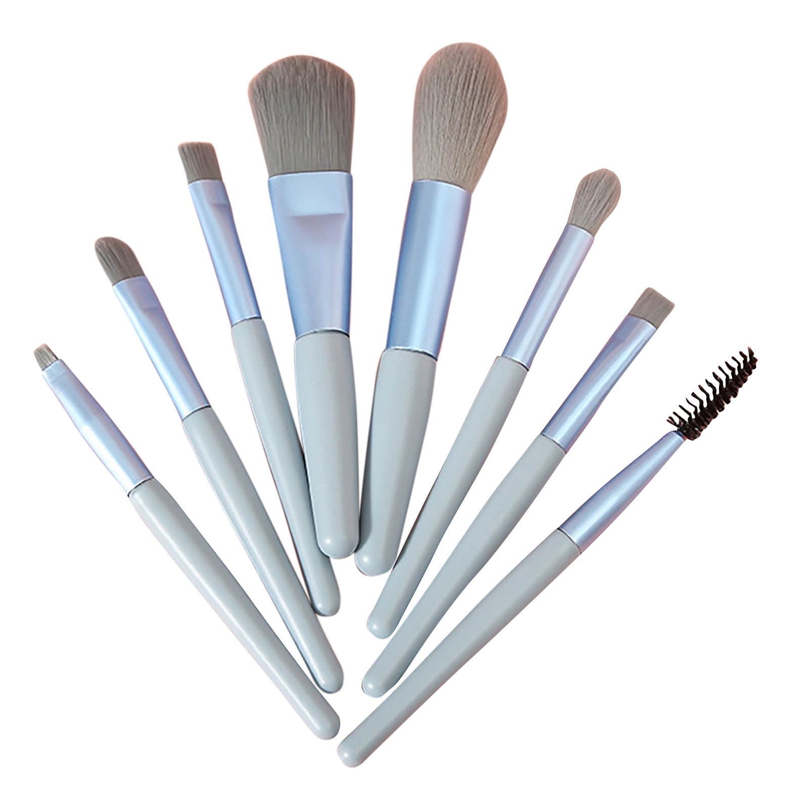 Juego de 8 mini brochas de maquillaje, portátil, para polvos, rubor ...