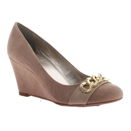 Madeline Womens Katya Wedge Shoe, Medium Taupe - 8M | Walmart Canada