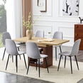 LHYY Scalable dining table and chair set,59-71 inch pull-out table,6 ...