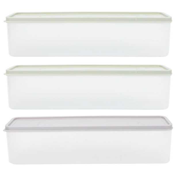 3Pcs Ice Cream Storage Box Lidded Fruit Dessert Box Kitchen ...