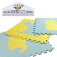 New Kids Puzzle Exercise Play Mat With Textures and Borders Blue ...