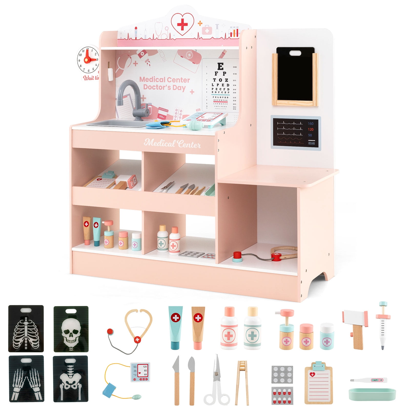 Click here for Patiojoy Wooden Doctor Playset Role Play Medical T... prices