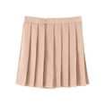 Girls' Pleated A-Line Skirt Solid Color Short Skirt Soft Breathable ...
