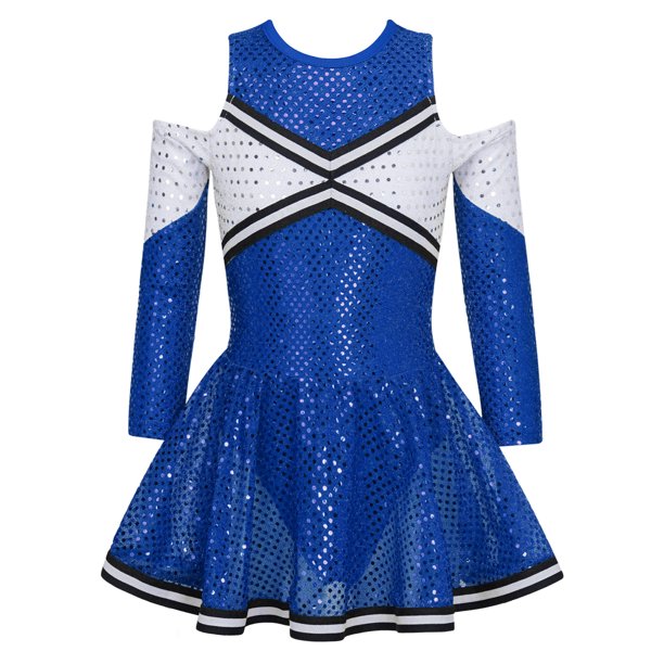 IEFIEL Girls Cheer Leader Cheerleading Costume Uniform Outfit Off ...