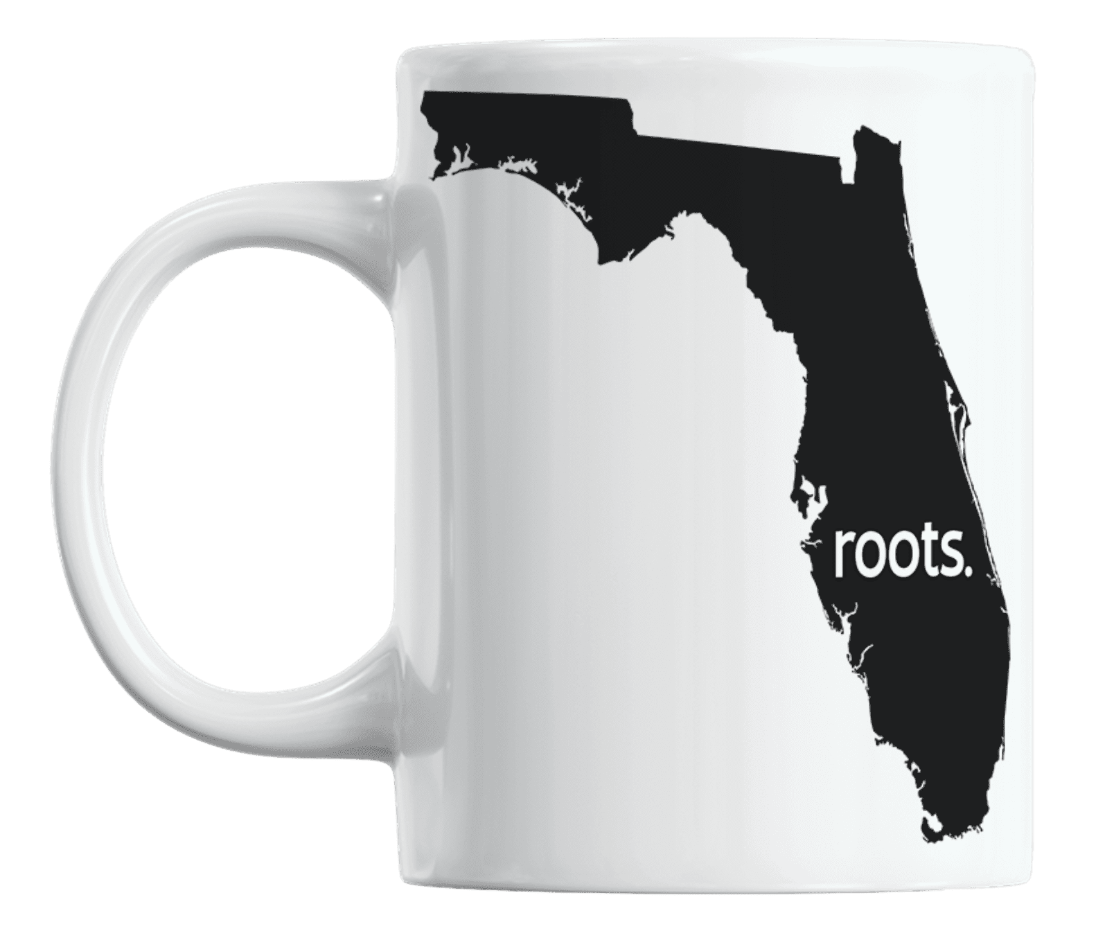 Florida Roots & FL USA State Map Outline, US Citizen Coffee & Tea Mug ...