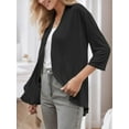 EASTHER Women's Cardigans Summer Flowy 3/4 Sleeves Open Front ...