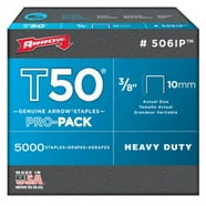 Arrow Fastener Co. 506M1 3/8" T50 Monel Staples - Walmart.com