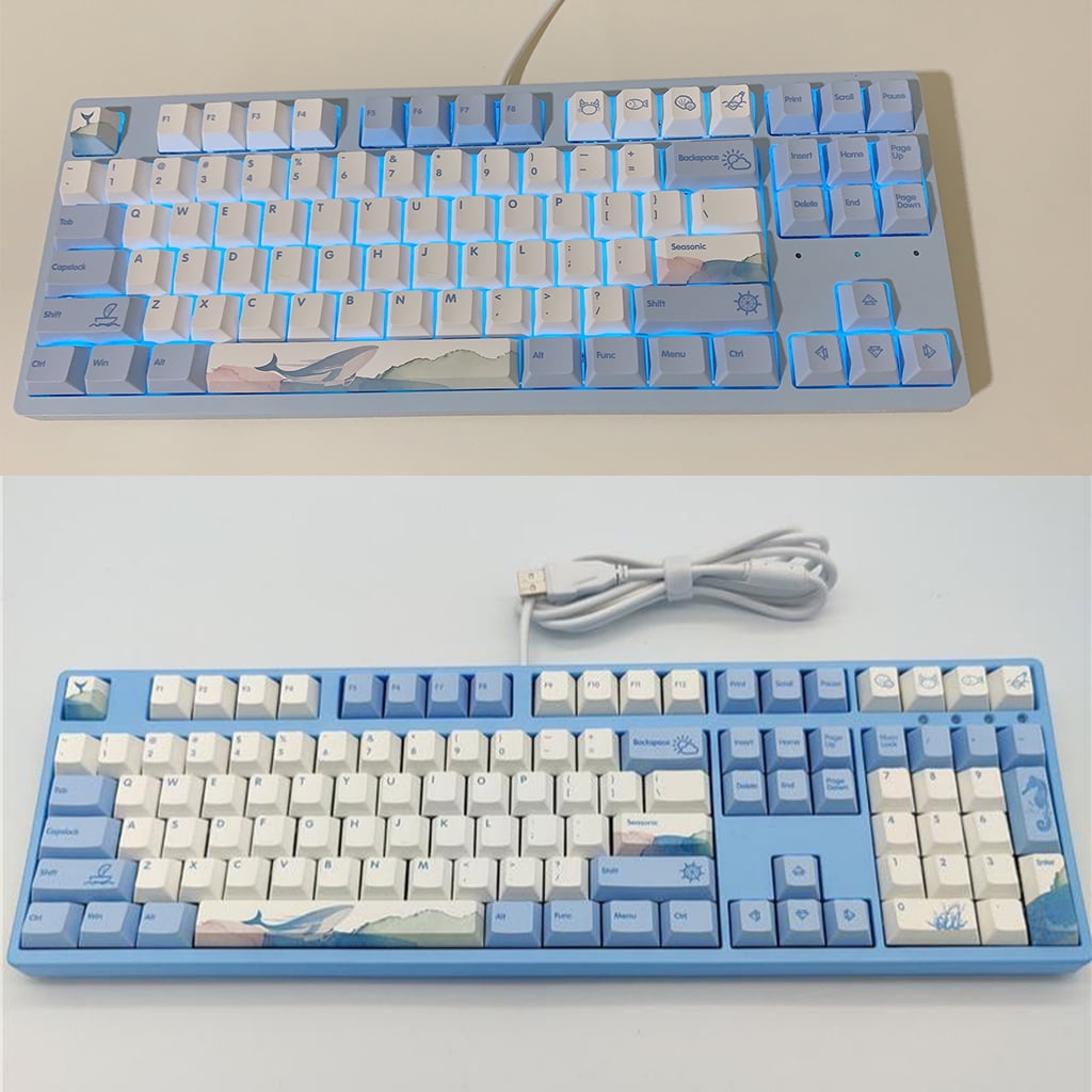 Buy Dolphin Theme Keycaps 110 Cherry Keys PBT Keycaps Mechanical Keycap ...