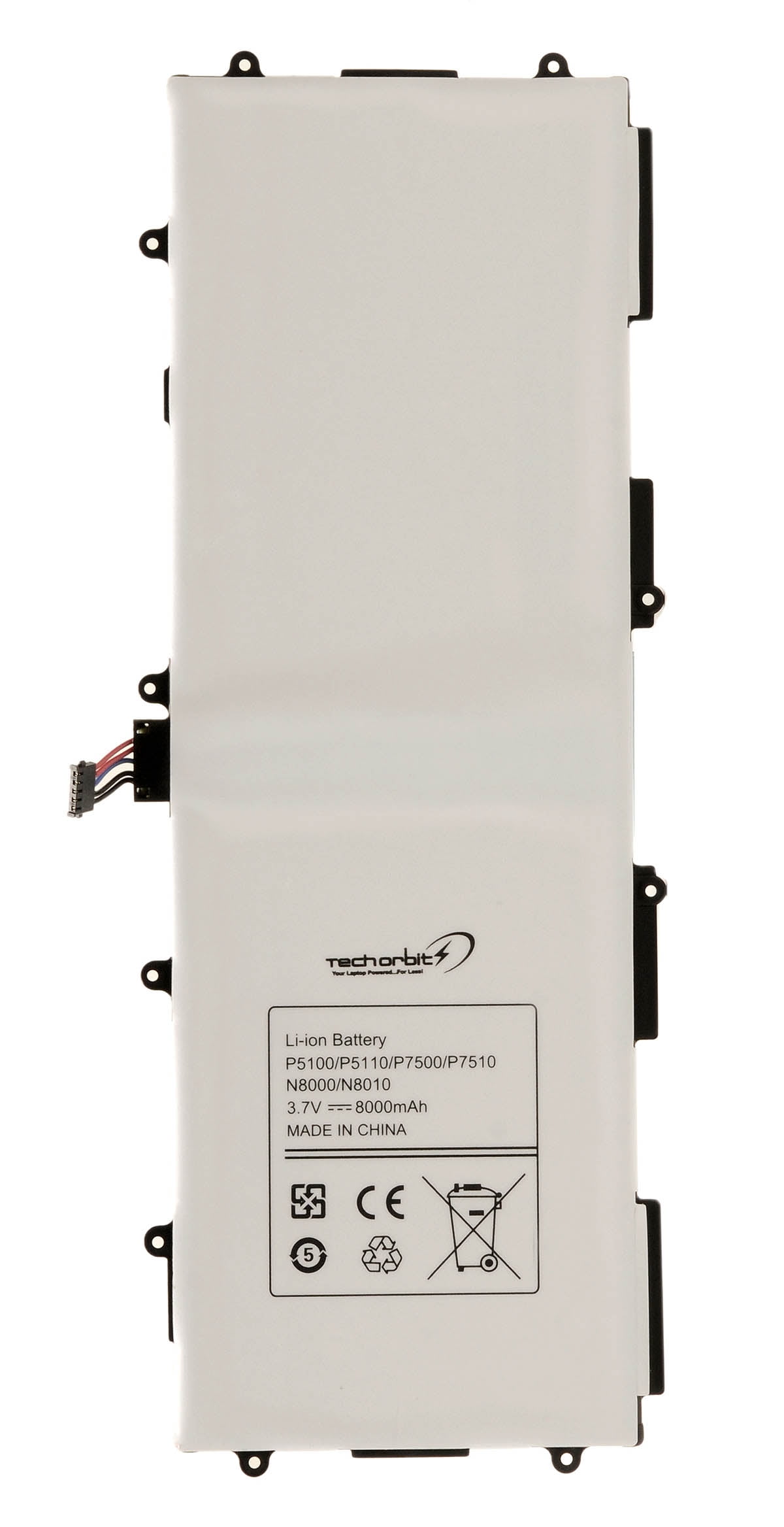 TechOrbits 8000mAh SP3676B1A Replacement Battery for Samsung GT-P5100 ...