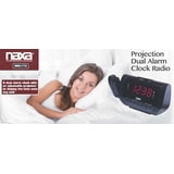 Naxa Electronics NRC-173 Projection Dual Alarm Clock Radio - Walmart.com