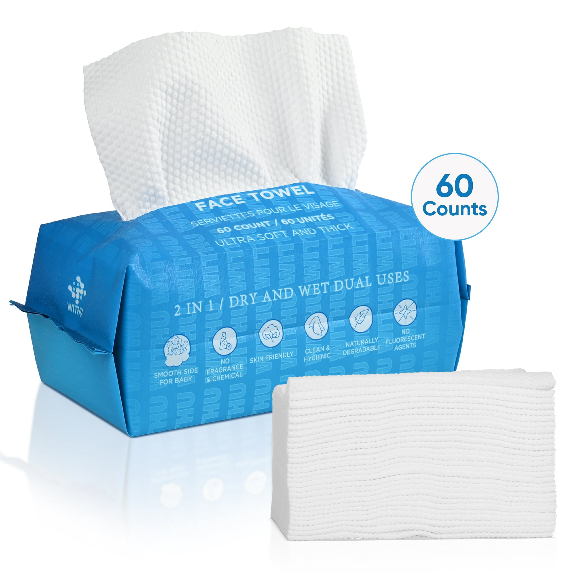 Click here for Withu Disposable Face Towels  Ultra Soft Biodegrad... prices