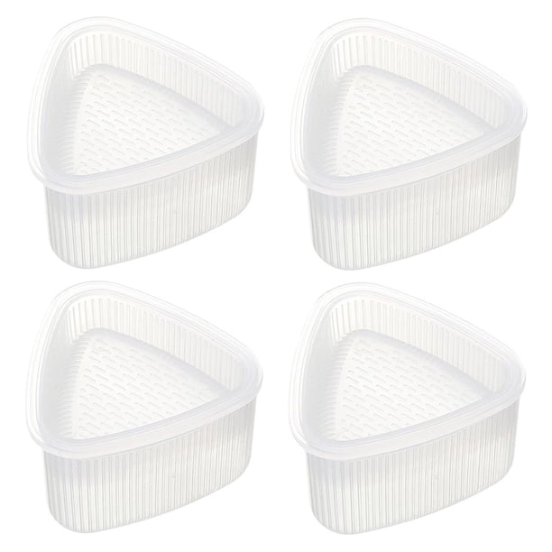 4 Pieces Triangle Sushi and Nigiri , Triangle Onigiri Maker Rice Ball 7 ...