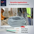 Solid Metal Clad 10/2 Cable with Ground Wire 125 Feet - MC Aluminium ...
