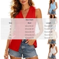 ATOYSOY Womens V Neck Sleeveless Button Down Vests Casual Loose Linen ...