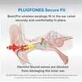 Plugfones Basic Pro Bluetooth Earplug Earbuds with Noise Reduction for ...