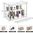 Clear Acrylic Display Case for Figures, 3 Layer Adjustable Boxes ...