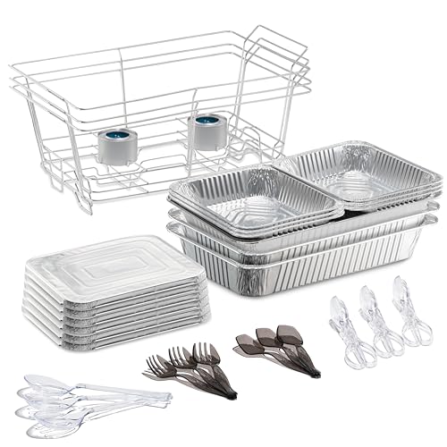 Tiger Chef Chafing Dish Buffet Set Disposable - Full Size Disposable ...