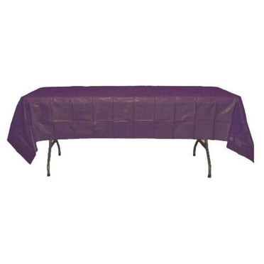 Disposable Plastic Pink Table Cover - Rectangular - 54in. x 108in ...