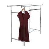 Econoco K40 - Chrome Adjustable Double Hangrail Garment Display or ...