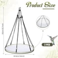 2-Pack Metal Hanging Bird Feeder - Decorative Mesh Tray Set for Garden ...
