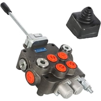 Hydraulic Directional Double Acting Control Monoblock Valve, 2 Spool ...