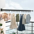 CJC Retractable Clothes Drying Rack - Wall Mounted Clothes Hanger Rack ...