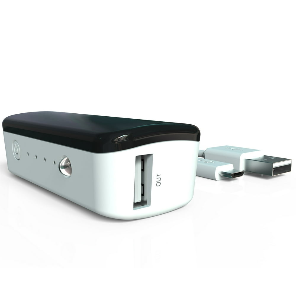 Universal Power Bank [2200 mAH]Portable Mini Charger W/ LED Flashlight ...