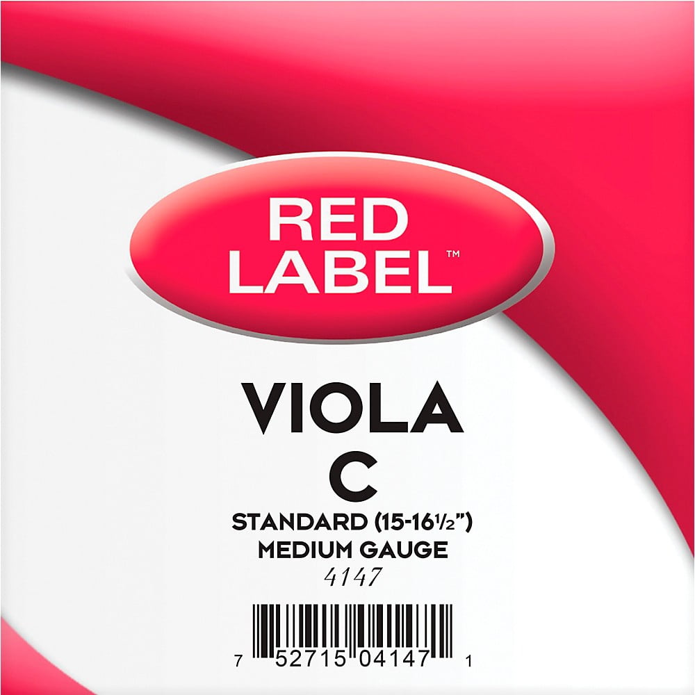 Super Sensitive Red Label Series Viola C String 15 to 16-1/2 in ...