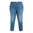 Terra & Sky Women's Plus Size Ultra Straight High Rise Mom Jeans, Sizes ...