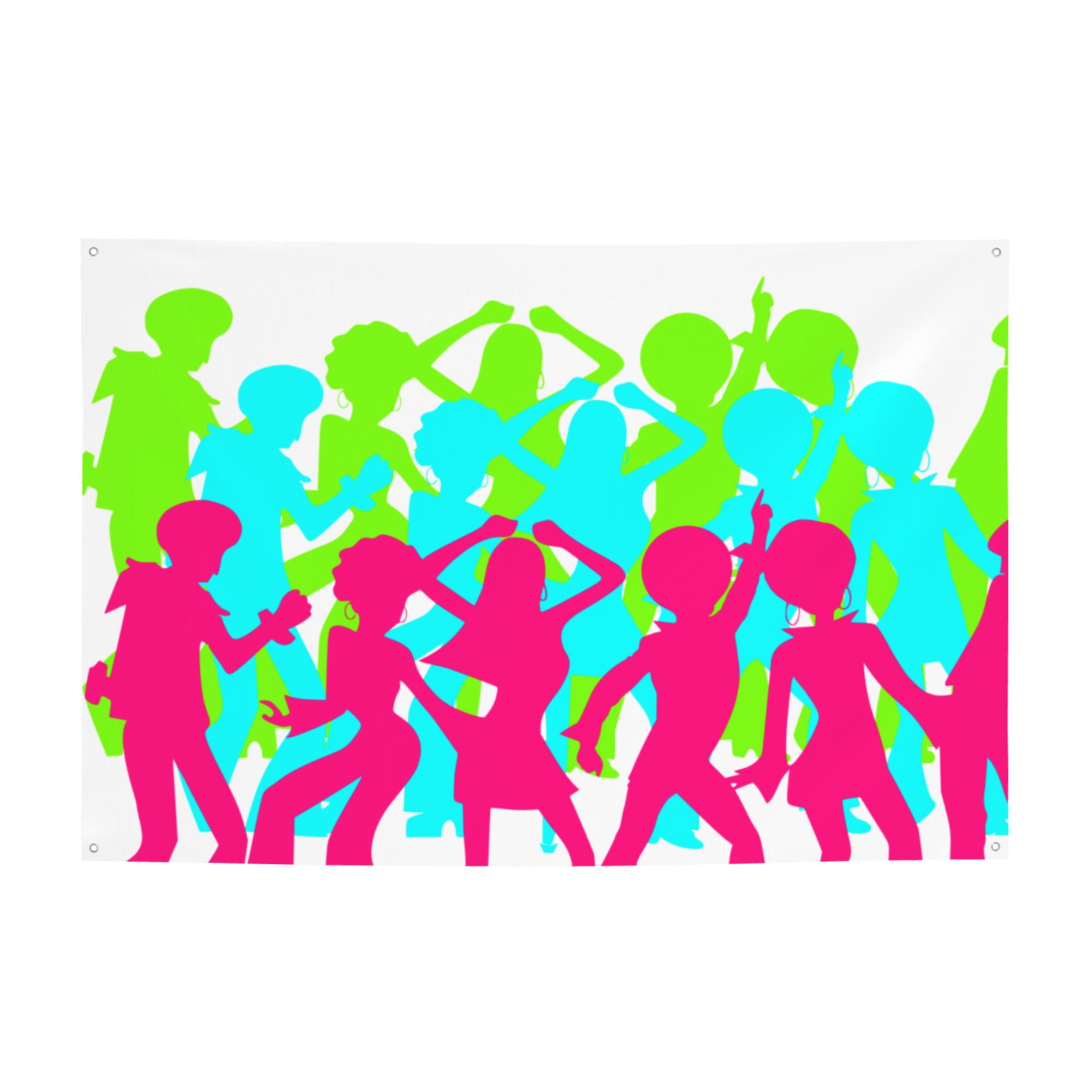 DouZhe Disco Dancers Girls Sign Banner, Fun Nightclub Party Hanging ...