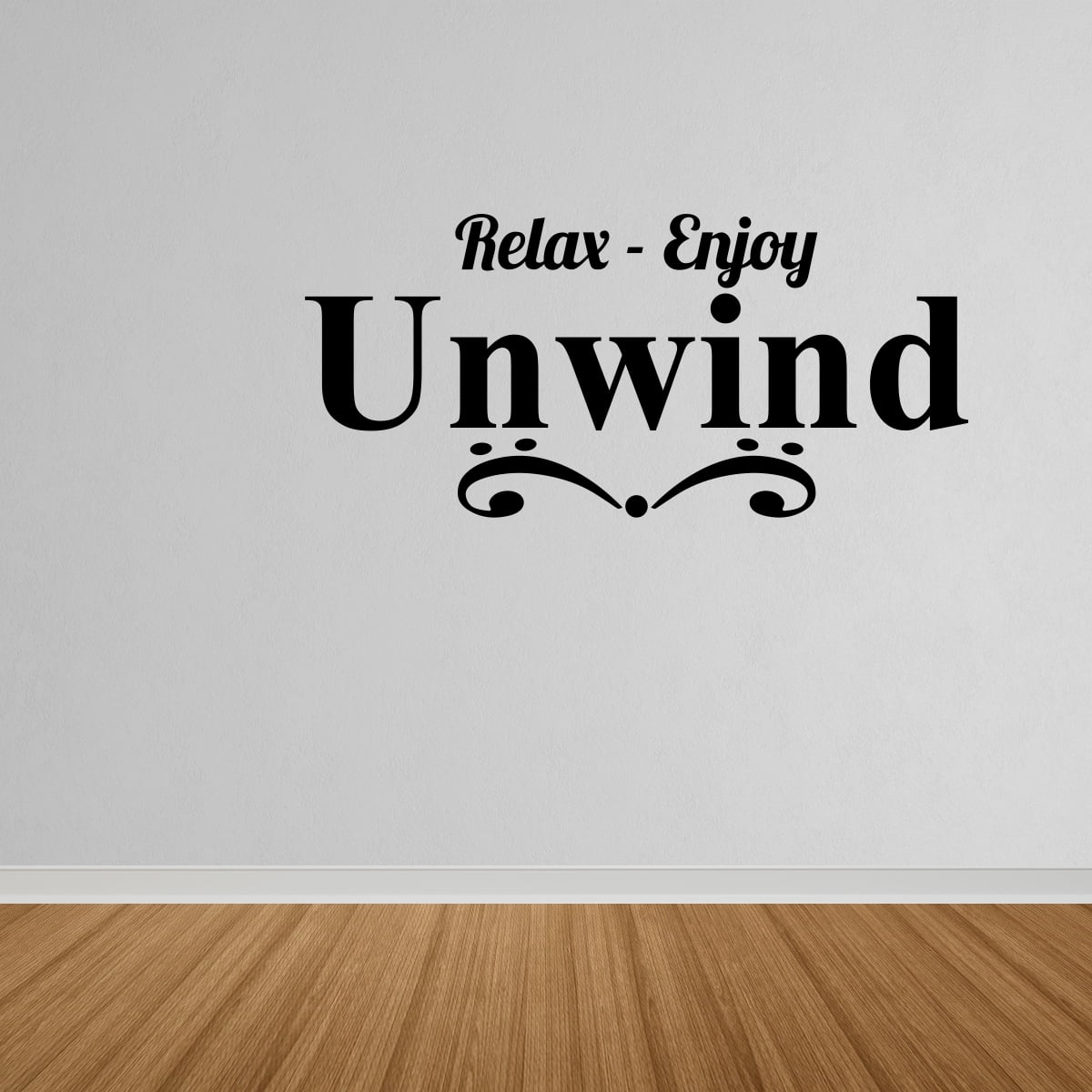 Empresal Relax Enjoy Unwind Wall Art Decal Lettering Sticker Home Decor ...