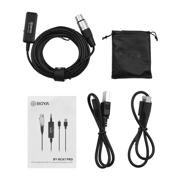 BOYA BY-BCA7 PRO 6M / 20FT Cable de micrófono ultra largo XLR a ...