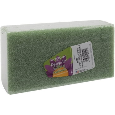 FloraCraft Foam Block 1.9 inch x 11.8 inch x 17.8 inch Green - Walmart.com