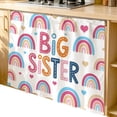 Big Sister Cabinet Curtains 35" W x 35" L Cartoon Pink Blue Yellow ...