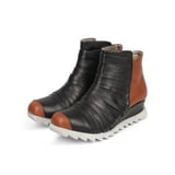 DbDk DB88 Women Leatherette Almond Toe Lug Sole Wedge Bandage Bootie ...