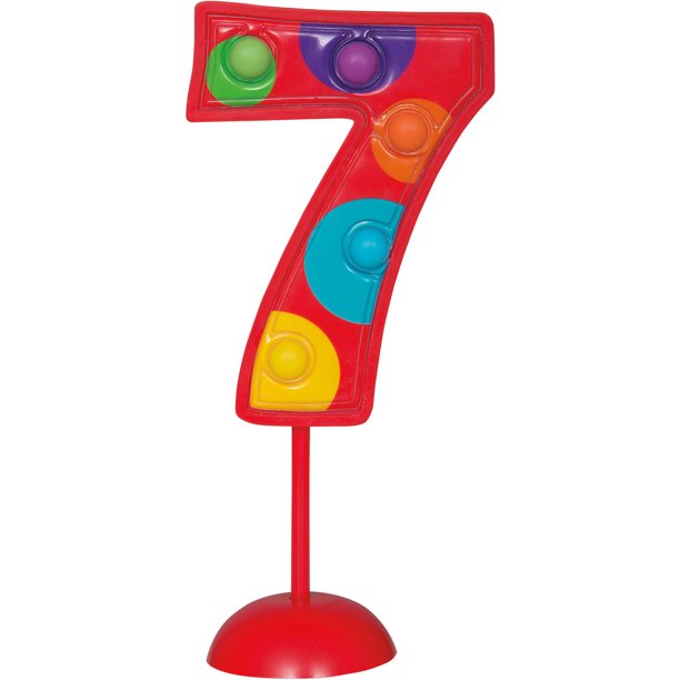 Flashing Number 7 Cake Topper Decoration, 1ct - Walmart.com