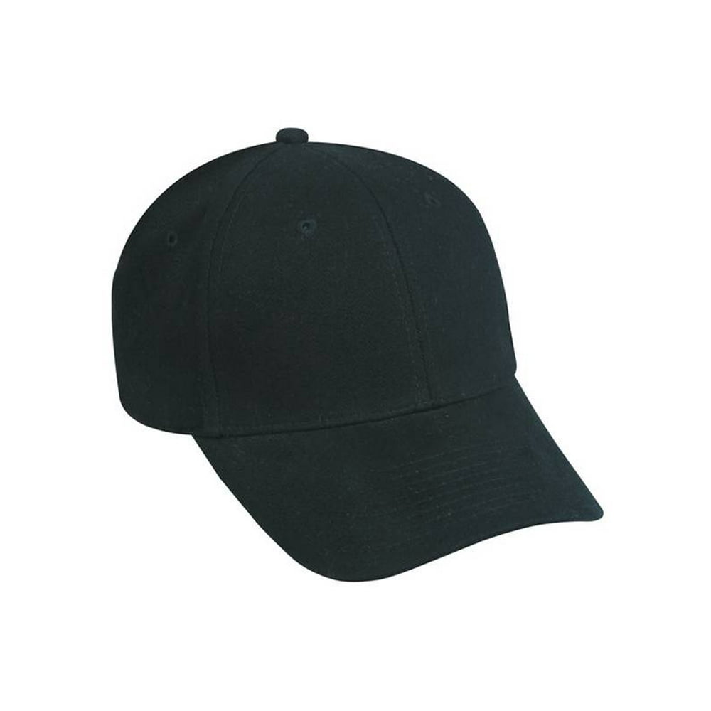 Plain Hats Flex Fitted Baseball Cap Hat Black Small Medium